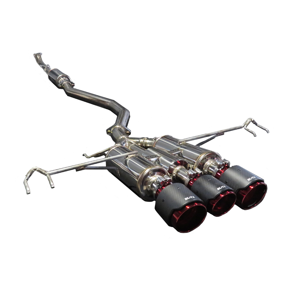 Evasive Motorsports: Blitz Nur Spec Exhaust (Triple Carbon Red Tips ...