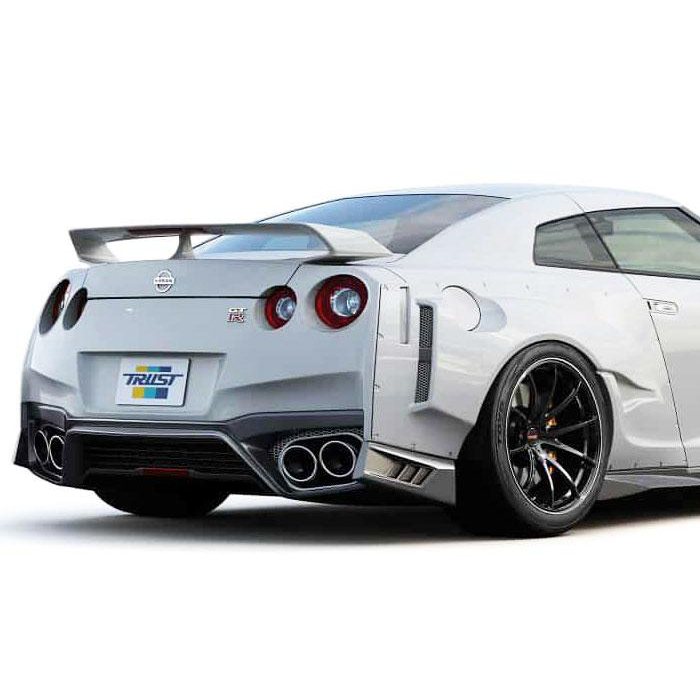Evasive Motorsports: GReddy Gracer Rear Over Fender Set - Nissan GT-R ...