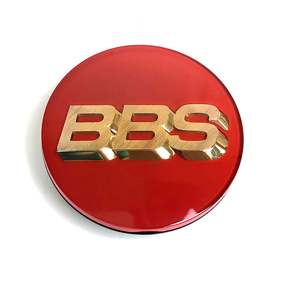 Evasive Motorsports: BBS Center Cap (Single) - 56mm 4 Tab - Red with ...