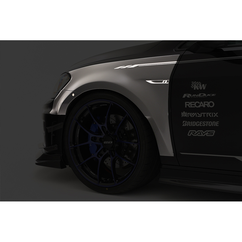 Evasive Motorsports: Varis Front 30mm Wide Fender Set (Carbon ...