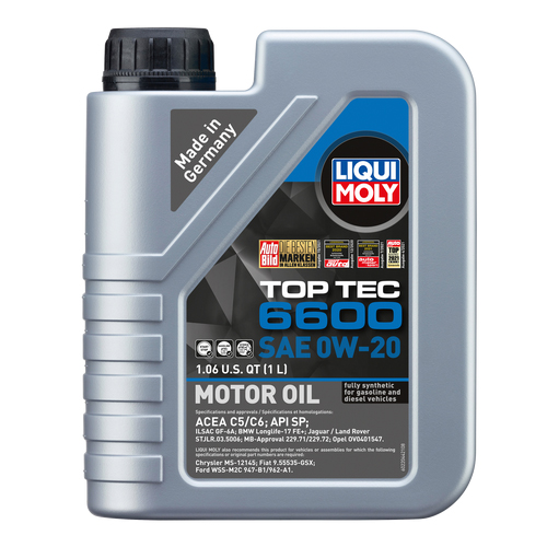 Evasive Motorsports: Liqui Moly Top Tec 6600 SAE Motor Oil 0w20 - Case ...