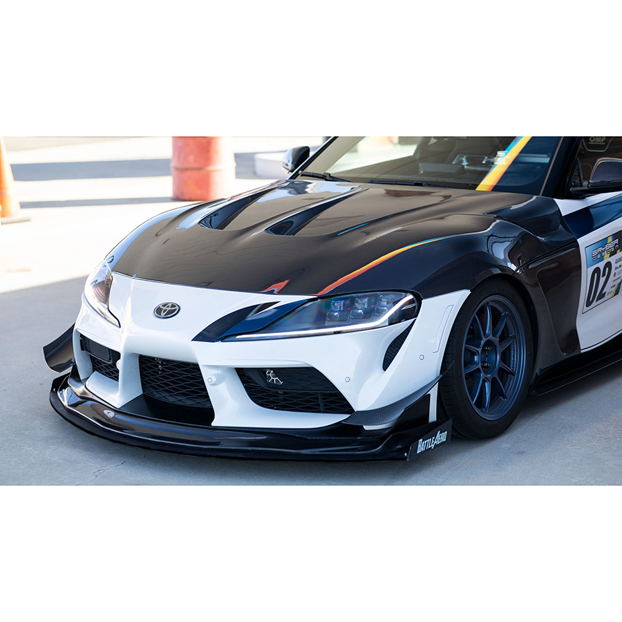 Evasive Motorsports: Sayber Design ATTACK7 Carbon Fiber Front Canards - Toyota Supra A90 2020+