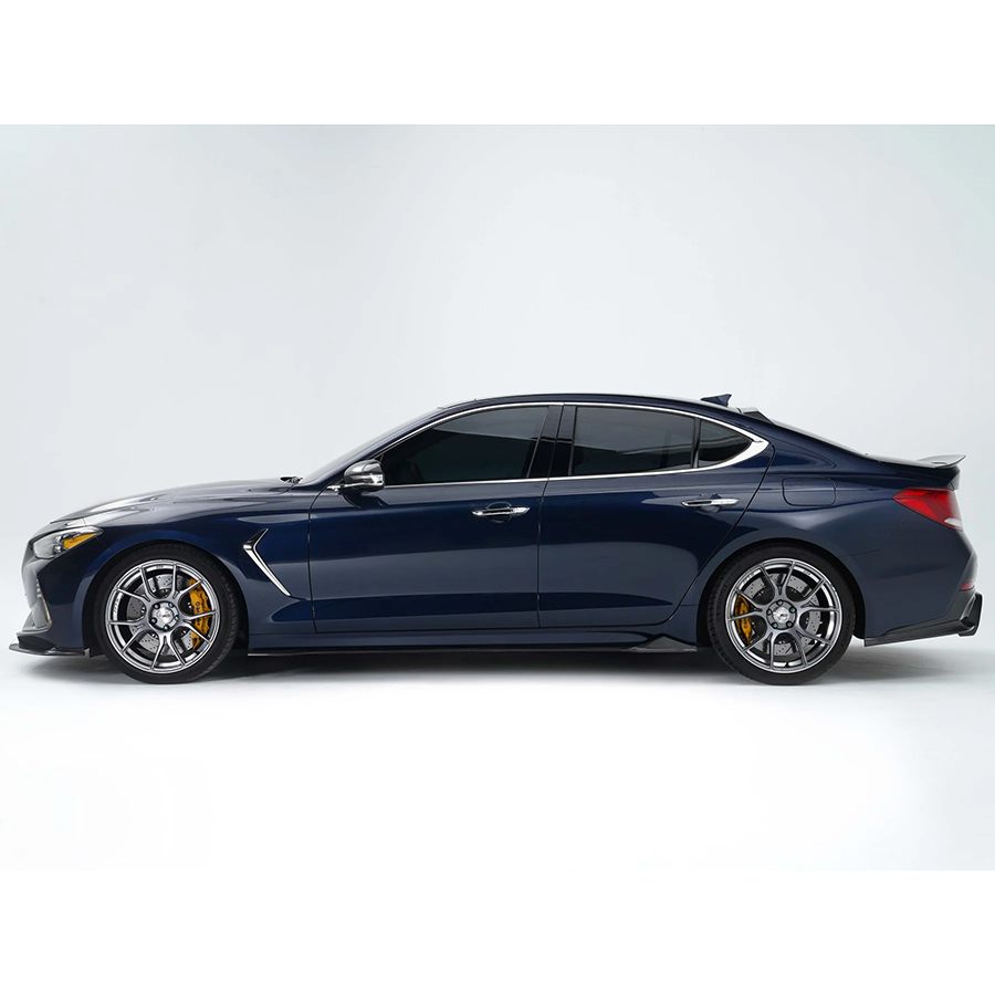 Evasive Motorsports: ADRO Carbon Fiber Side Skirts V3 - Genesis G70 19-23