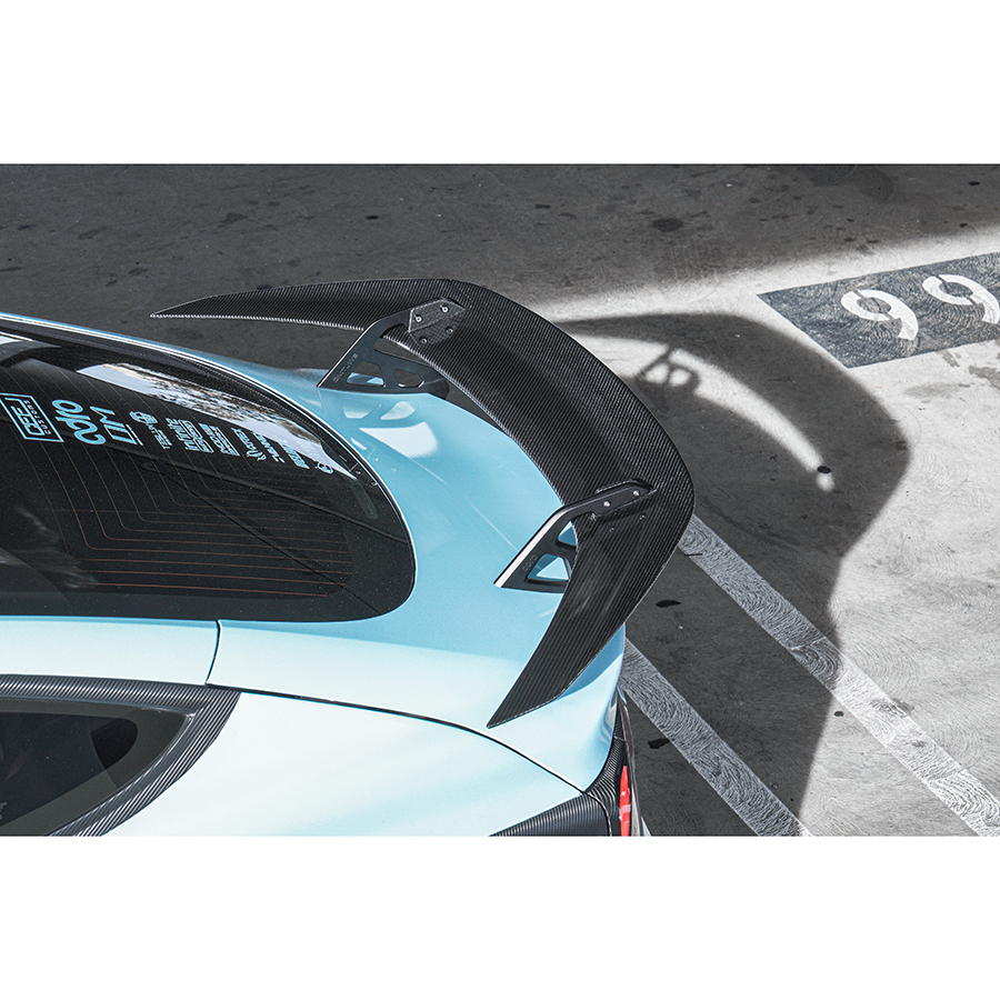 Evasive Motorsports: ADRO Prepreg Carbon Fiber Swan Neck Wing - Tesla ...