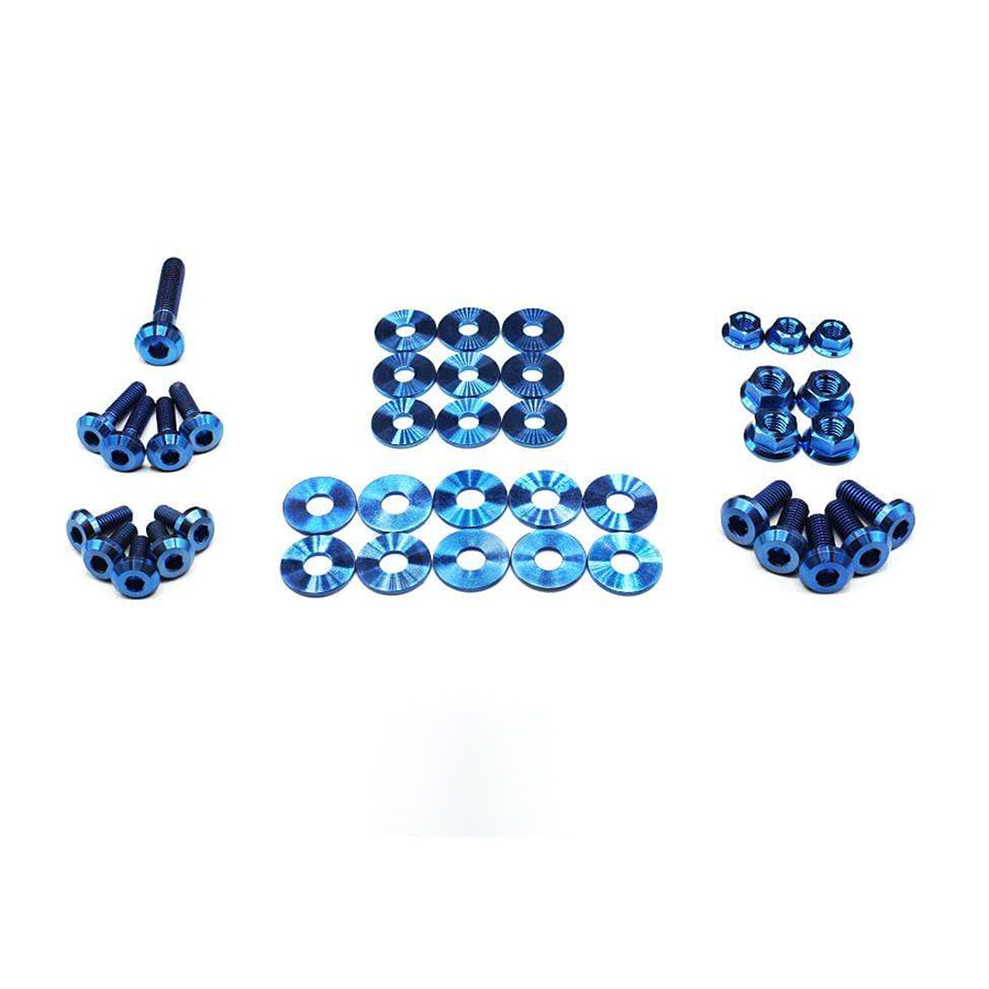 Evasive Motorsports: Dress Up Bolts Titanium Engine Bay Kit - Ford ...