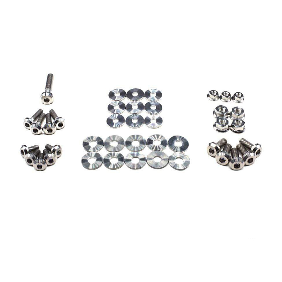 Evasive Motorsports: Dress Up Bolts Titanium Engine Bay Kit - Ford ...