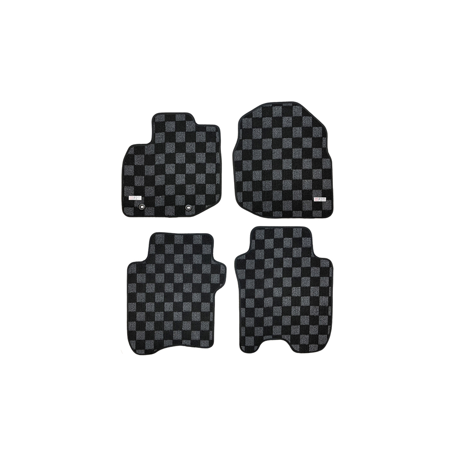Evasive Motorsports: Phase 2 Motortrend Checkered Race Floor Mats (Dark ...