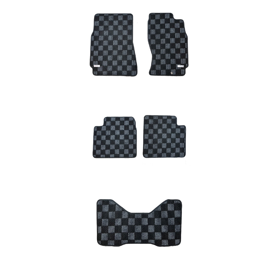 Evasive Motorsports: Phase 2 Motortrend Checkered Race Floor Mats (Dark ...