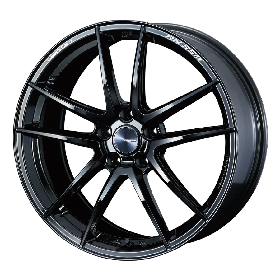 Evasive Motorsports: WedsSport RN-55M Wheel (Face F) - 18x8.5 / Offset +45 / 5x100 (Gloss Black)