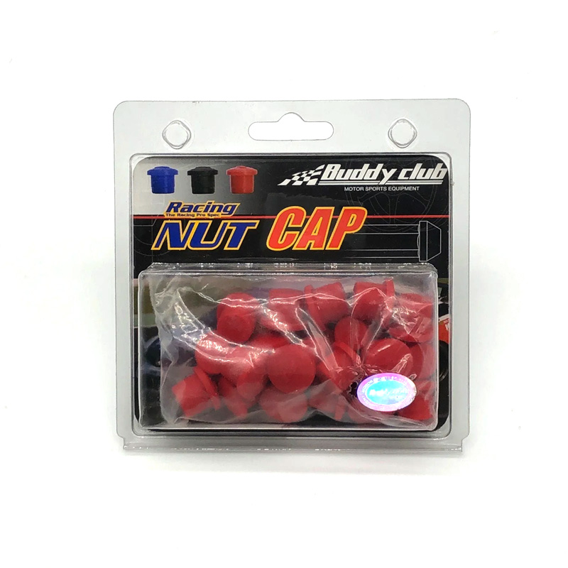 Evasive Motorsports: Buddy Club Lug Nut End Cap (Set of 20) - Red