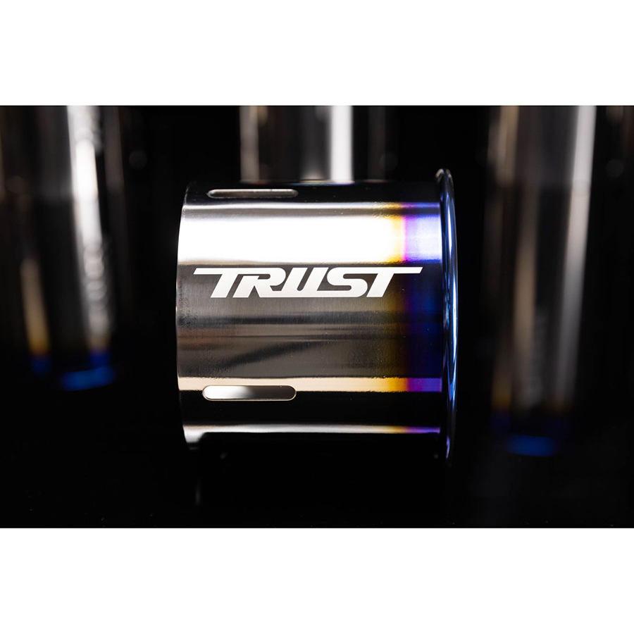 Evasive Motorsports: Greddy PE-TR Rolled Tip - Burnt-Ti (115mm x L 130mm)