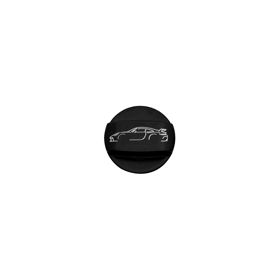 Evasive Motorsports: Verus Engineering Gas Cap Cover (Black) - Porsche 992