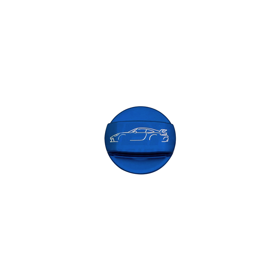 Evasive Motorsports: Verus Engineering Gas Cap Cover (Blue) - Porsche 992