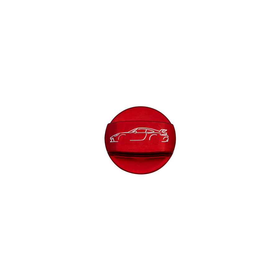 Evasive Motorsports: Verus Engineering Gas Cap Cover (Red) - Porsche 992