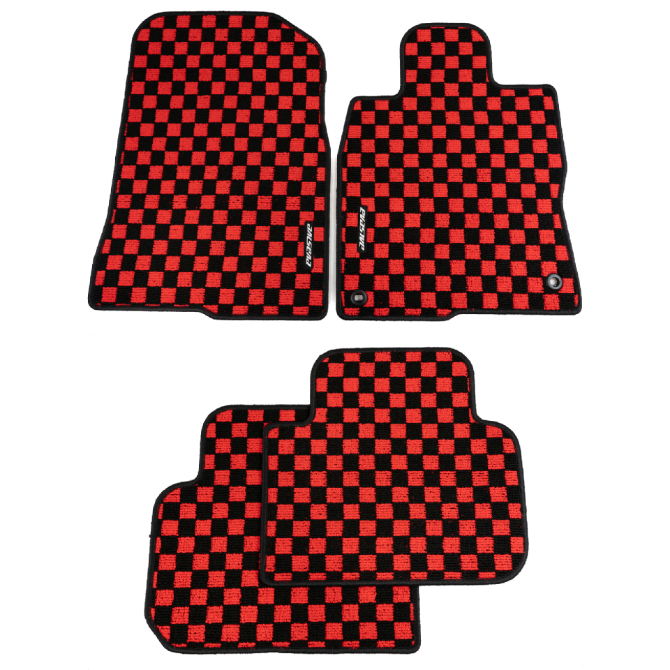 Evasive Motorsports: Evasive Motorsports Checkered Floor Mats (Red ...