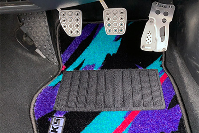 Evasive Motorsports HKS 50th Anniversary Front Rear Floor Mat Set Oil Color Mitsubishi EVO 7 8 9 LHD 01 07