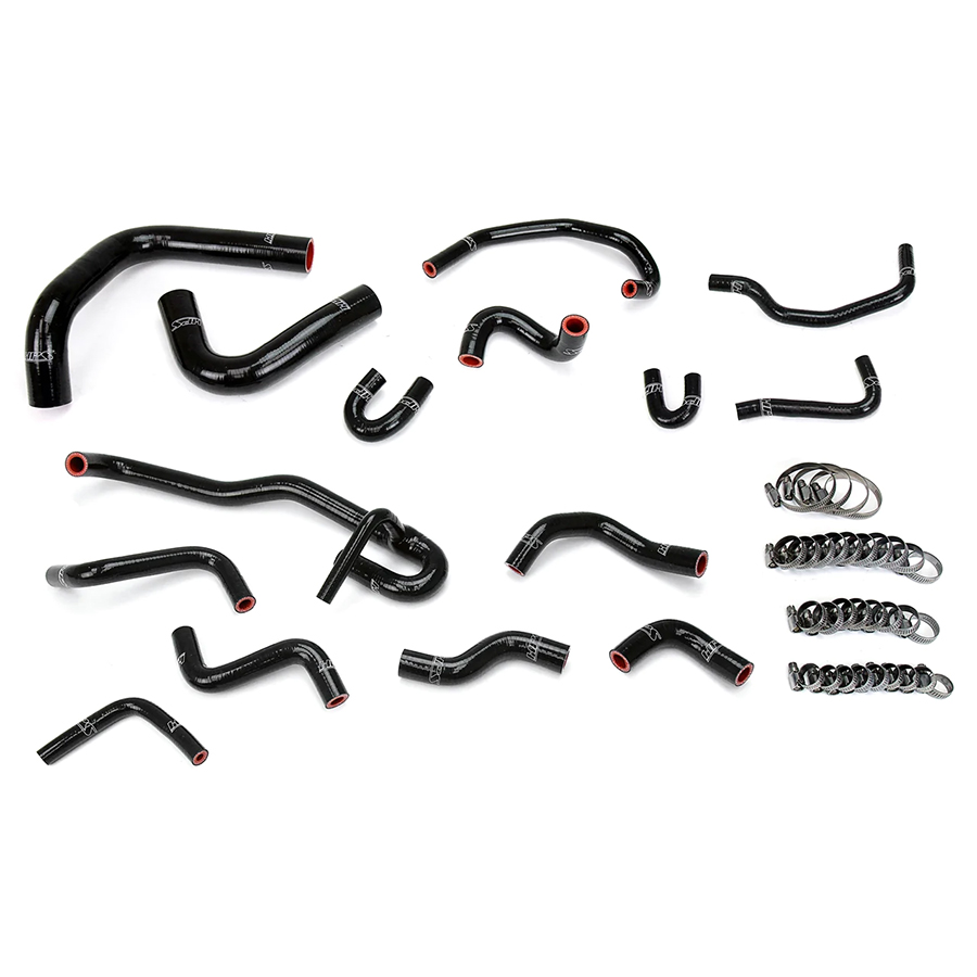 Evasive Motorsports: HPS Silicone Radiator and Heater Hose Kit (Black ...
