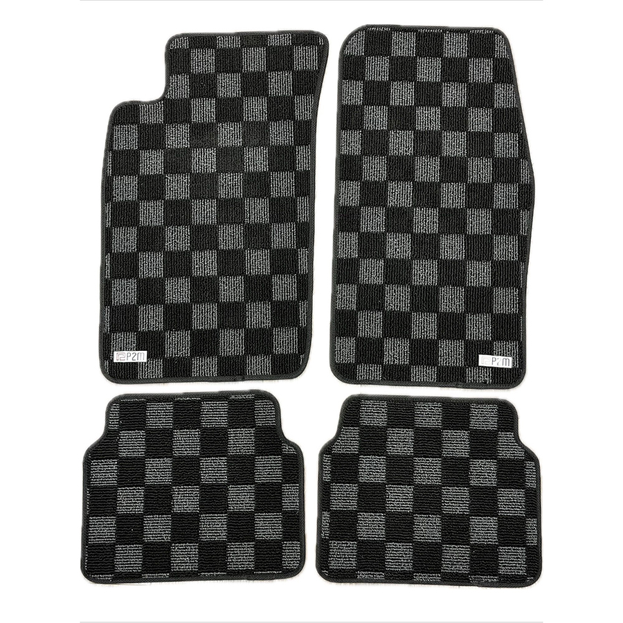Evasive Motorsports: Phase 2 Motortrend Checkered Race Floor Mats (Dark ...