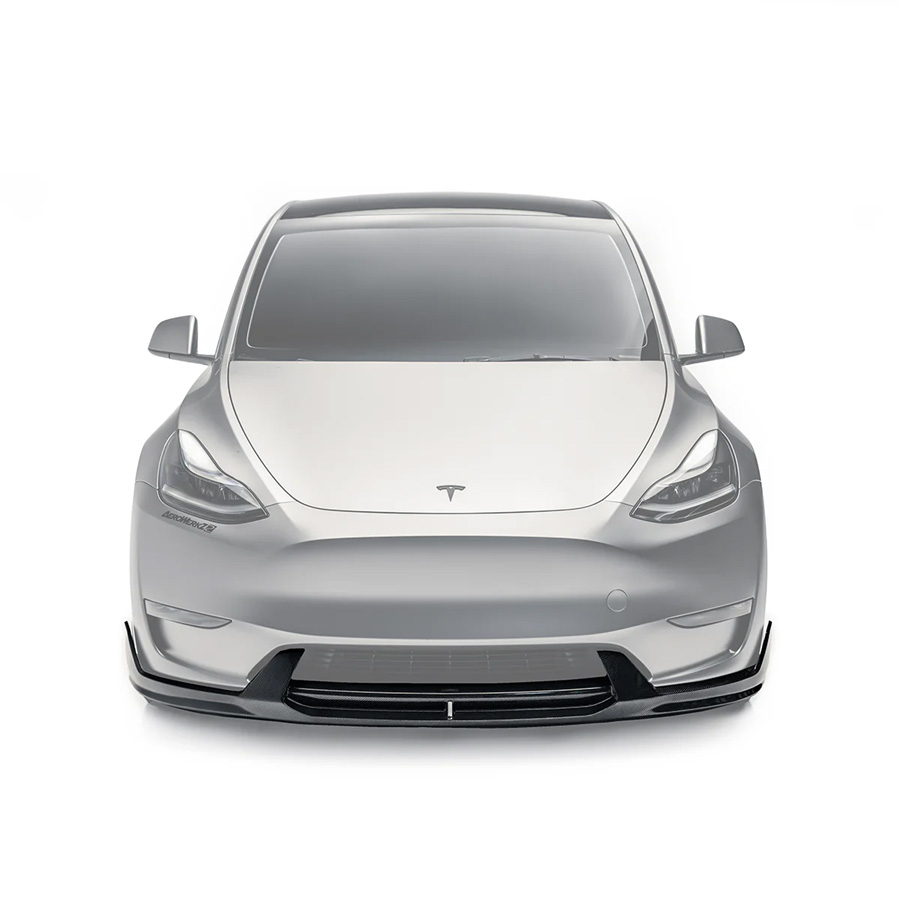 Evasive Motorsports: ADRO V2 Carbon Fiber Front Lip - Tesla Model Y 2020+