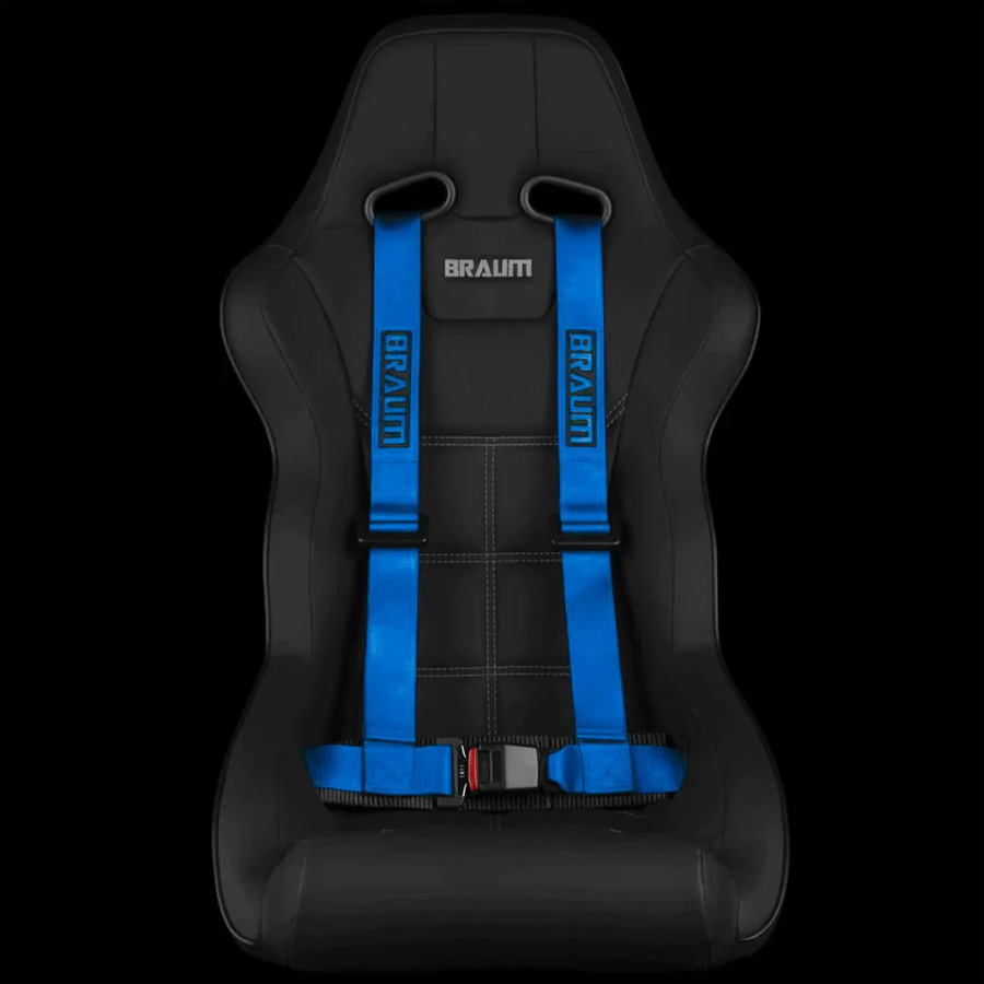 Evasive Motorsports: Braum Racing 4 Point 2 inch Racing Harness - Blue