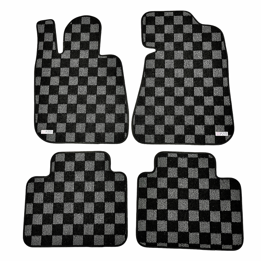 Evasive Motorsports: Phase 2 Motortrend Checkered Race Floor Mats (Dark ...