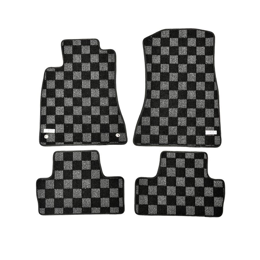Evasive Motorsports: Phase 2 Motortrend Checkered Race Floor Mats (Dark ...
