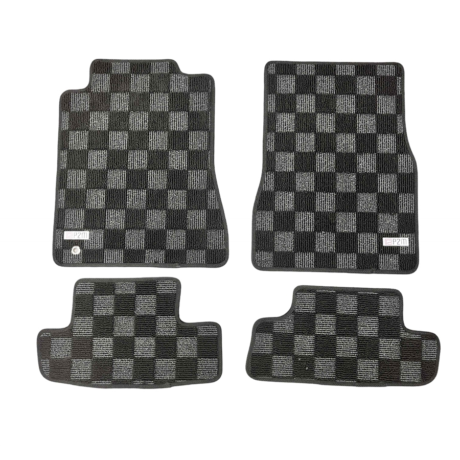 Evasive Motorsports: Phase 2 Motortrend Checkered Race Floor Mats (Dark ...