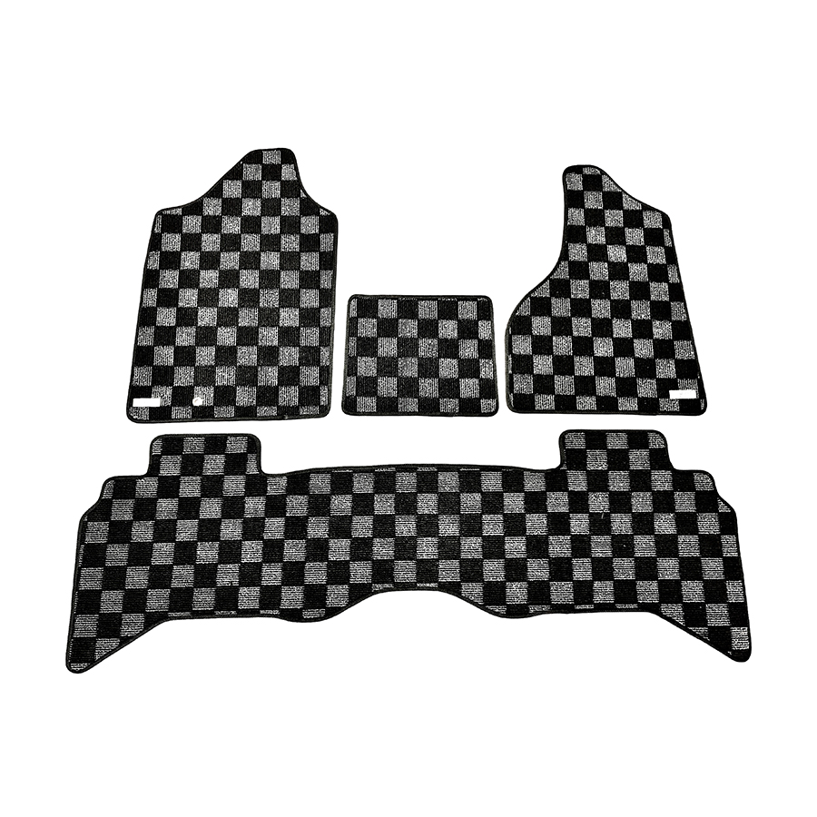 Evasive Motorsports: Phase 2 Motortrend Checkered Race Floor Mats (Dark ...