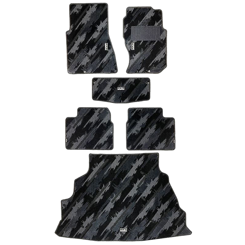 Evasive Motorsports: HKS Floor Mat (Monotone Oil Color - 6 Piece Set ...