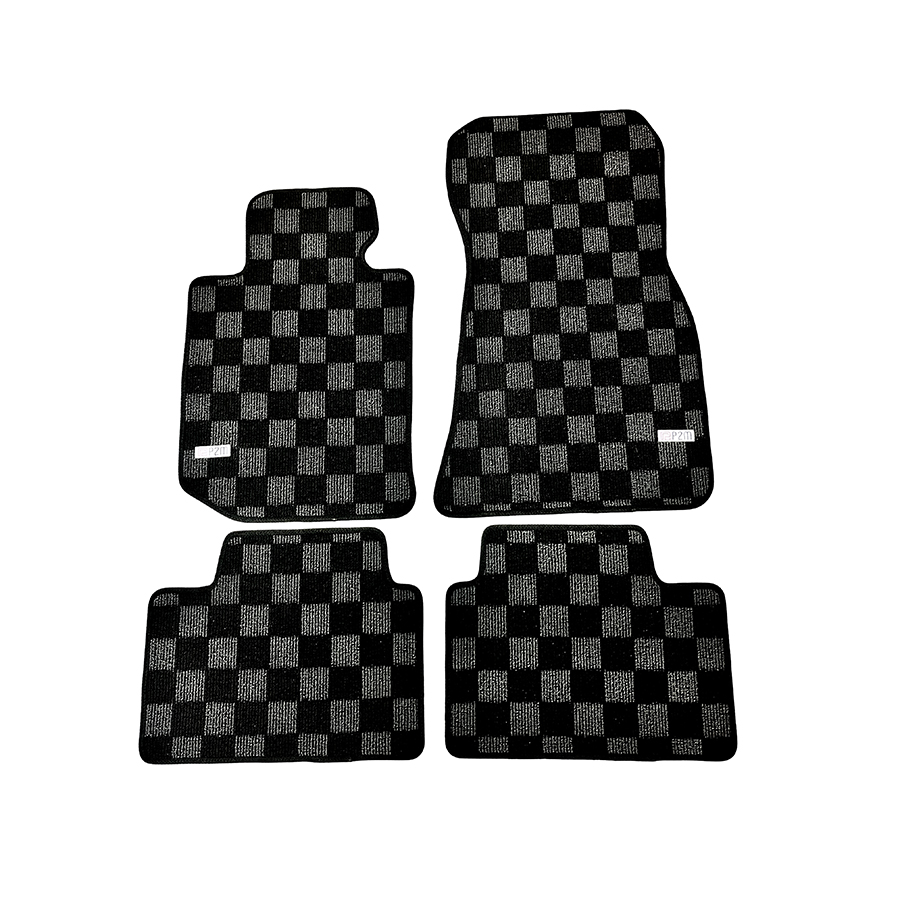 Evasive Motorsports: Phase 2 Motortrend Checkered Race Floor Mats (Dark ...