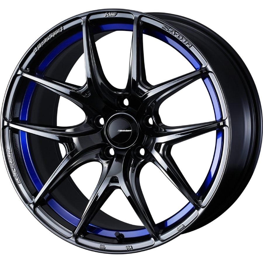 Evasive Motorsports: WedsSport SA-01R Wheel (Face M) - 18x8.5 / Offset +45 / 5x100 (Blue Light ...