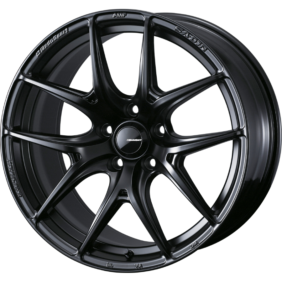 Evasive Motorsports: WedsSport SA-01R Wheel (Face M) - 18x8.5 / Offset +45 / 5x100 (Matte Black)