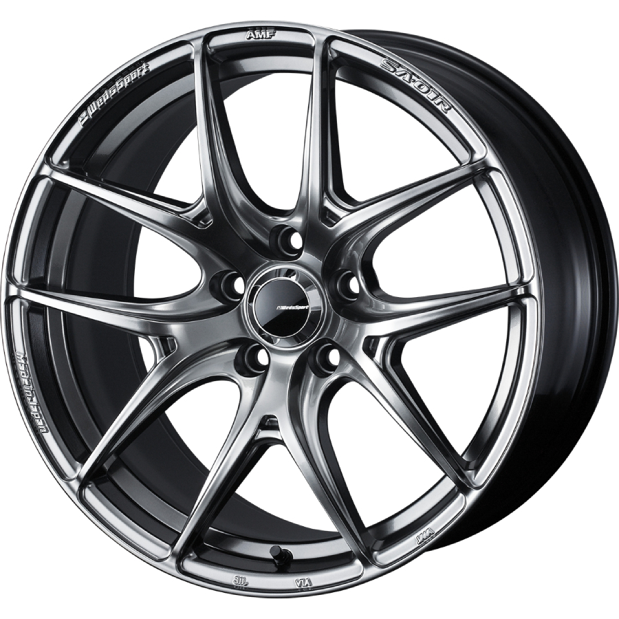 Evasive Motorsports: WedsSport SA-01R Wheel (Face M) - 18x8.5 / Offset +52 / 5x114.3 (Platinum ...