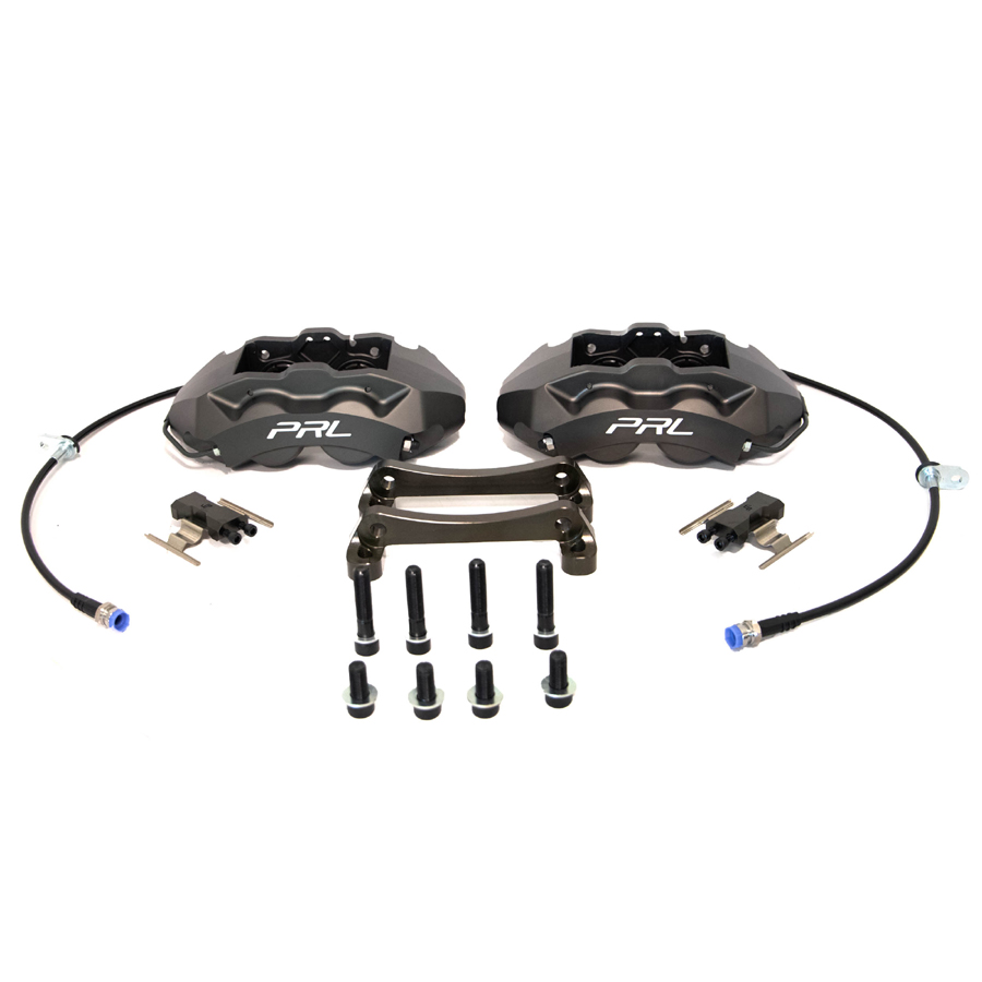 Evasive Motorsports: PRL 4-Piston Brake Caliper Kit (Gunmetal Gray ...