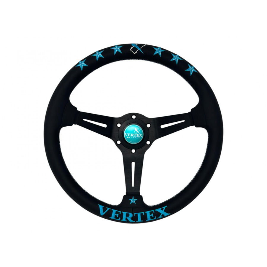 Evasive Motorsports: Vertex 6 Star Steering Wheel - Vertea Blue (340mm ...