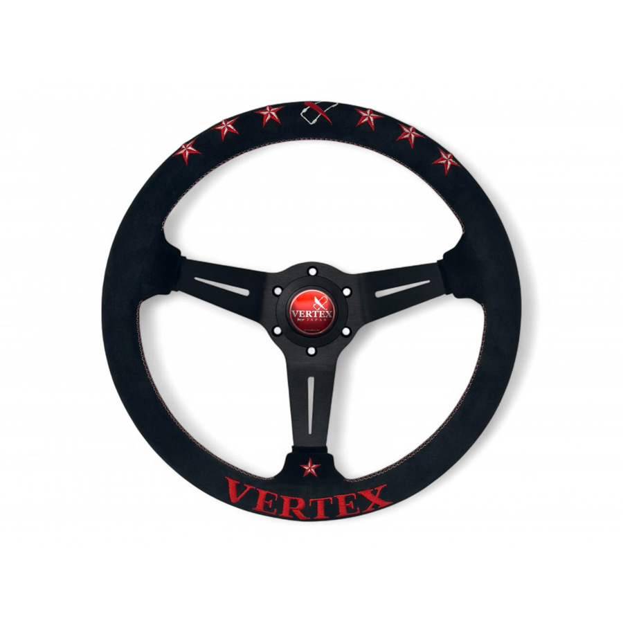 Evasive Motorsports: Vertex 6 Star Steering Wheel - Red (340mm x 70mm ...