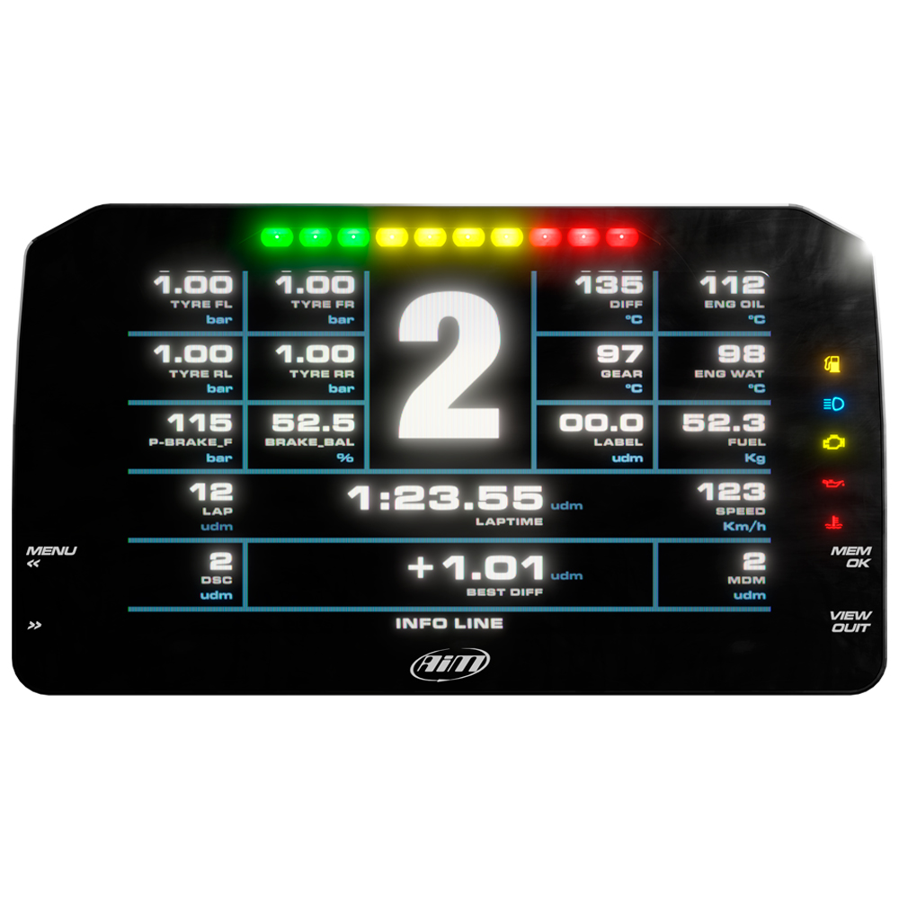 Evasive Motorsports: AiM Sports 6 inch TFT PDM Display Screen (Icons)