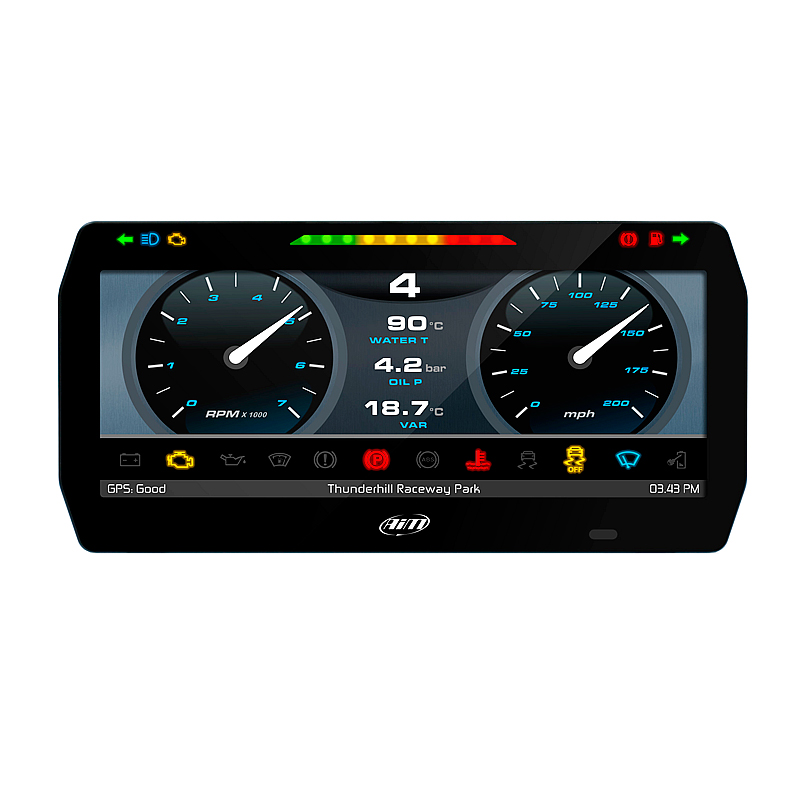 Evasive Motorsports: AiM Sports 10 inch TFT PDM Display Screen (Icons)