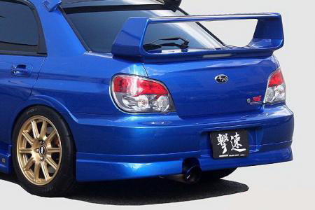 Evasive Motorsports: Chargespeed Rear Skirt - Subaru STI 05-07 (Unpainted)
