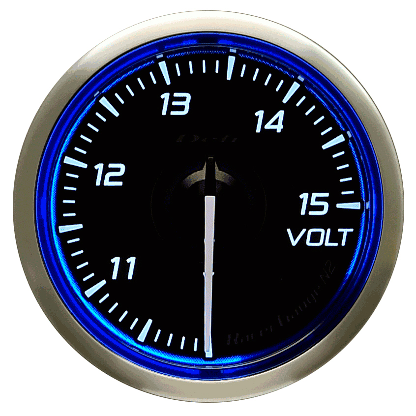 Evasive Motorsports: Defi DF Racer Gauge N2 (52mm / Blue) - Volt