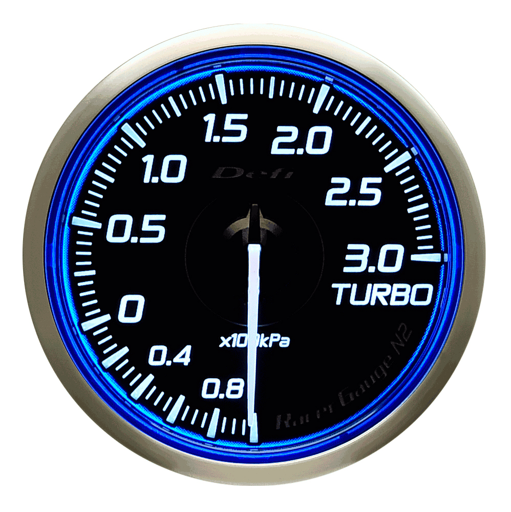 Evasive Motorsports: Defi DF Racer Gauge N2 (60mm / Blue) - Turbo 3.0
