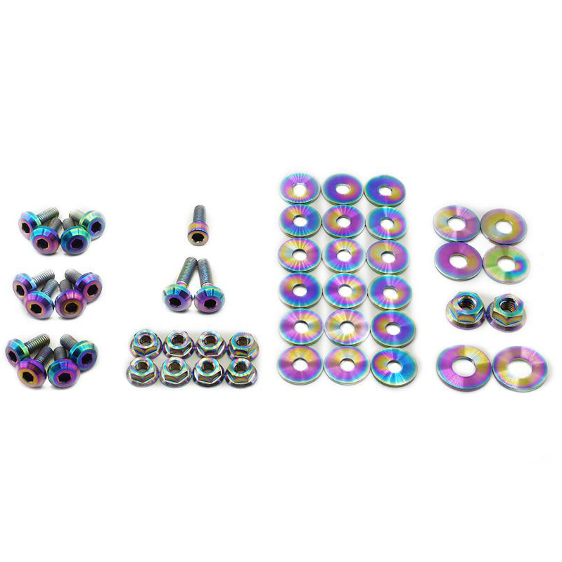 Evasive Motorsports: Dress Up Bolts Titanium Full Engine Bay Kit - Ford ...