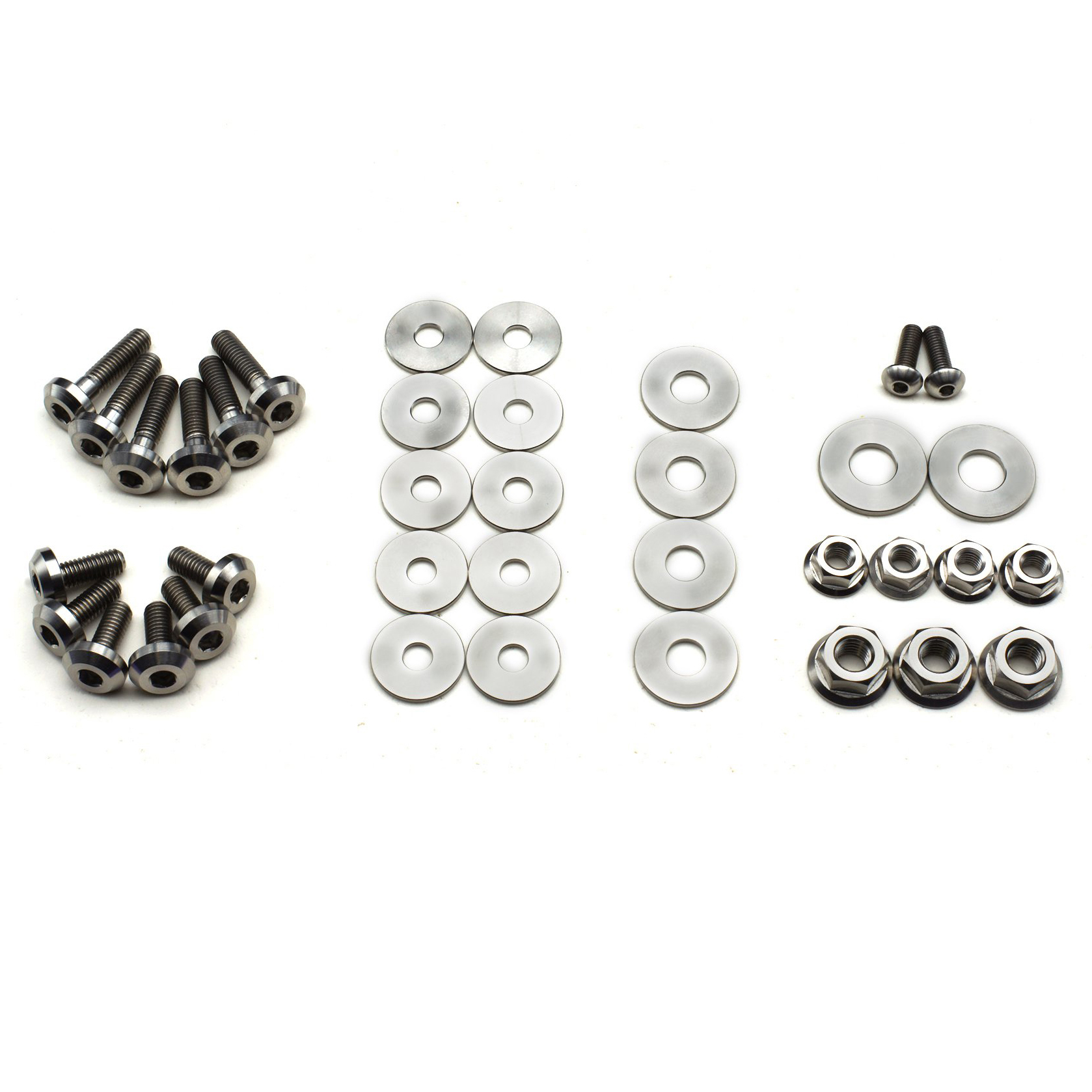 Evasive Motorsports: Dress Up Bolts Titanium Engine Bay Kit - Ford ...