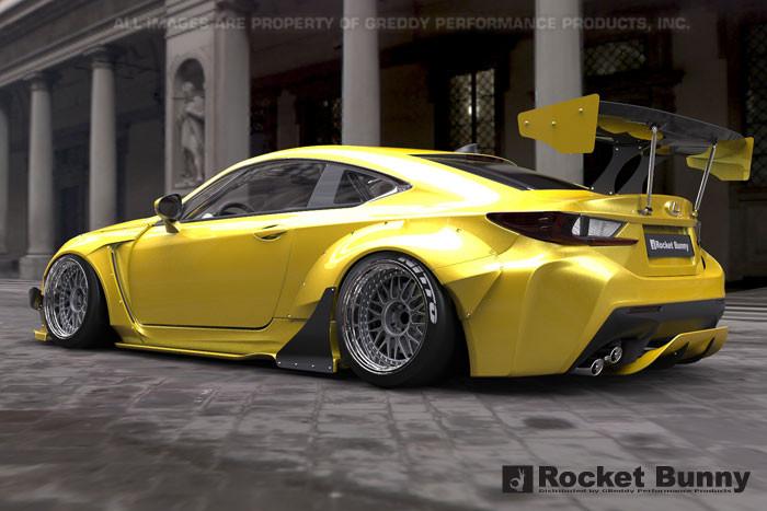 Evasive Motorsports: Rocket Bunny Rear Over-Fenders +70mm - Lexus RC-F 15+