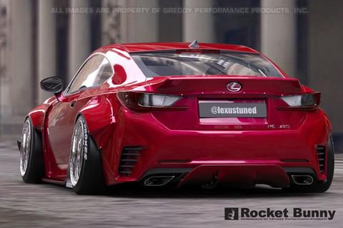 Evasive Motorsports: Rocket Bunny Rear Diffuser - Lexus RC