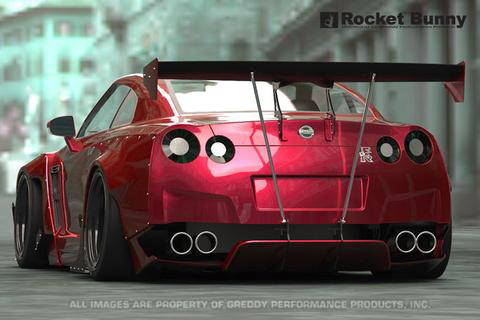 Evasive Motorsports: Rocket Bunny GT Wing Rods Ver. 2 - Nissan GT-R R35