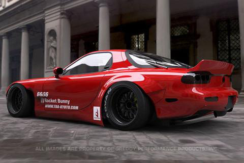 Evasive Motorsports: Rocket Bunny Duck Tail Wing Ver. 2 - Mazda RX-7 FD3S