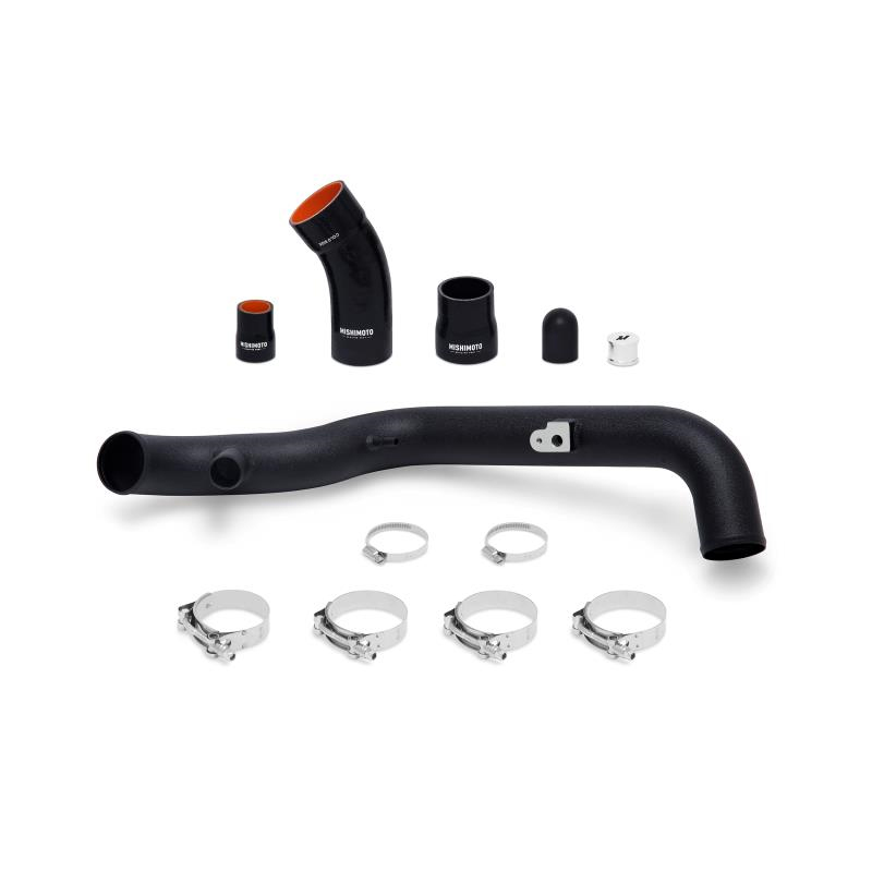 Evasive Motorsports: Mishimoto Hot-Side Intercooler Pipe Kit (Wrinkle Black) - Ford Fiesta ST 14-19