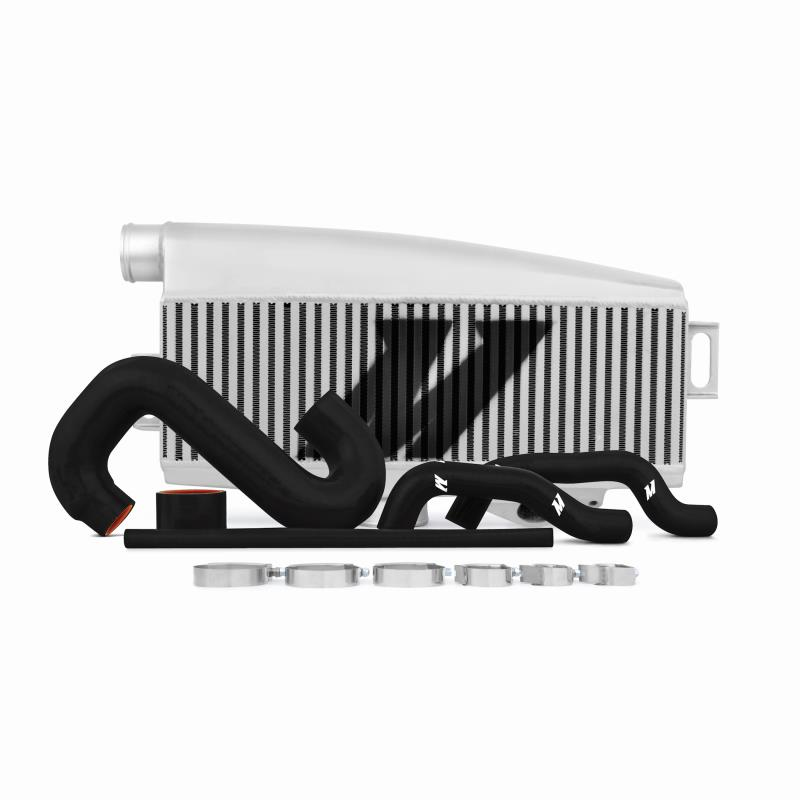 Evasive Motorsports: Mishimoto Top-Mount Intercooler Kit (Silver IC / Black) - Subaru WRX/STI 02-07