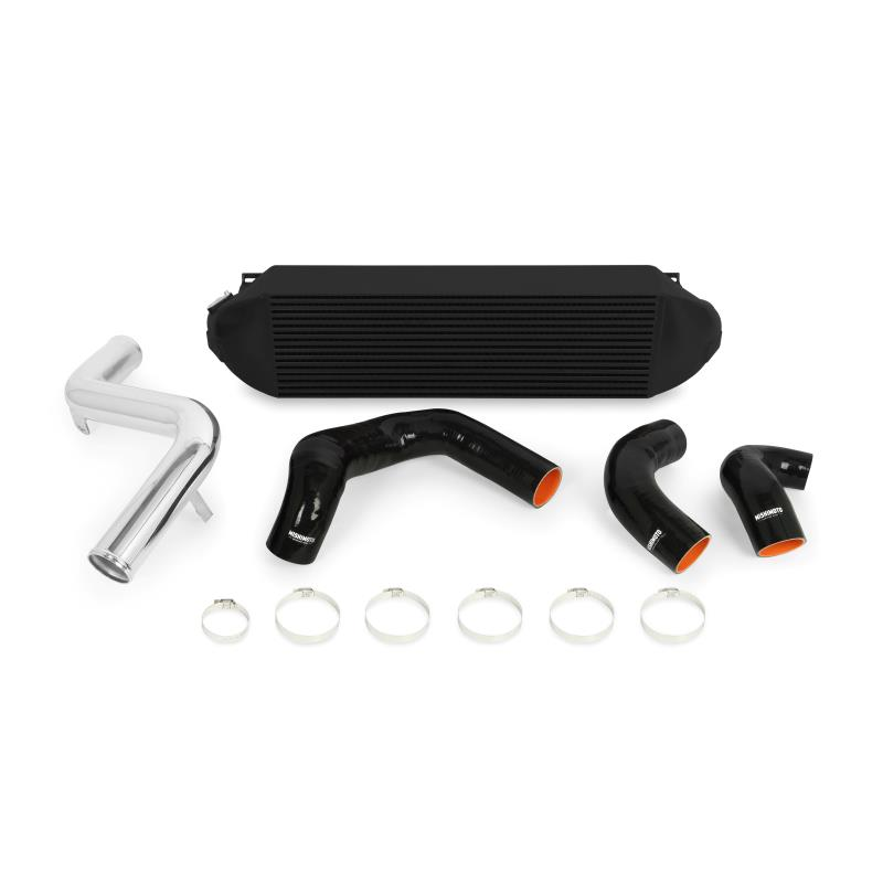 Evasive Motorsports: Mishimoto Intercooler Kit (Black Cooler, Polished Pipes) - Ford Focus ST 13-18